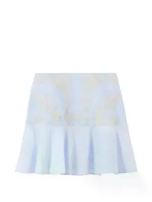 Claudie Pierlot Striped A-line Skirt With Embroidery