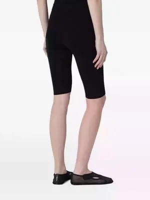 ENTIRE STUDIOS Knit Capri Shorts - Black