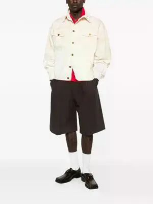 WILLY CHAVARRIA Oversized Denim Jacket - Neutrals