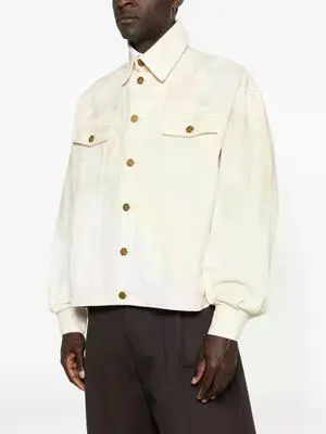 WILLY CHAVARRIA Oversized Denim Jacket - Neutrals