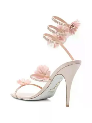Rene Caovilla Jolene Embellished Heeled Sandals
