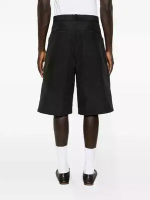 WILLY CHAVARRIA Chilango Pleated Wide Leg Shorts