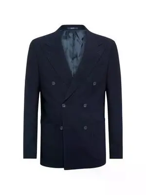 Boggi Milano Double-breasted Patch-pocket Blazer
