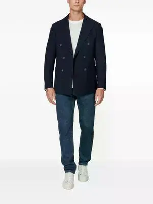 Boggi Milano Double-breasted Patch-pocket Blazer