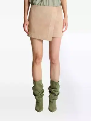 Balmain Suede Mini Skirt