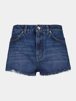 Dolce & Gabbana Dark Denim High-rise Shorts