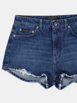 Dolce & Gabbana Dark Denim High-rise Shorts