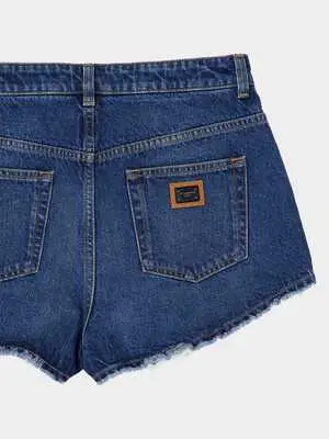 Dolce & Gabbana Dark Denim High-rise Shorts