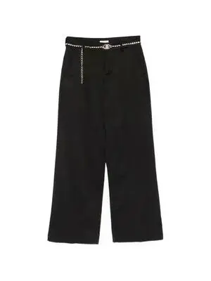 Liu Jo Belted Trousers - Black