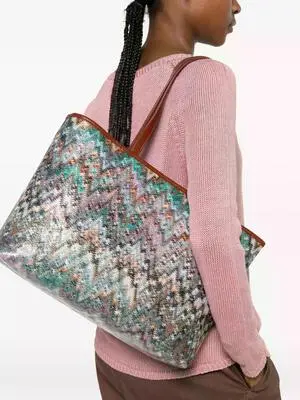 Missoni Large Zigzag Handle Tote Bag