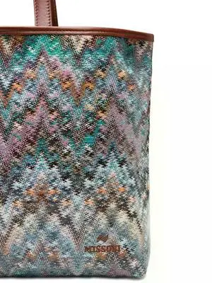 Missoni Large Zigzag Handle Tote Bag