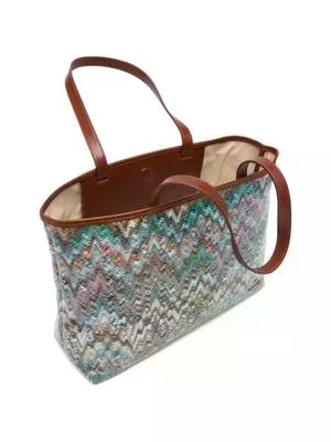 Missoni Large Zigzag Handle Tote Bag