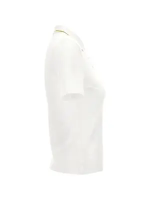Versace Embroidered Polo T-shirt - White