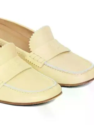 MAISON MARGIELA Leather Swing Toe Loafers - Neutrals