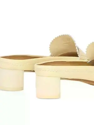 MAISON MARGIELA Leather Swing Toe Loafers - Neutrals