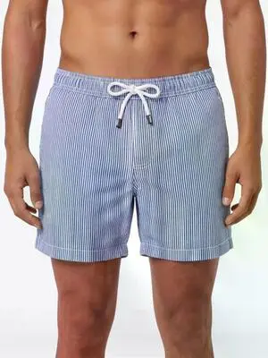 Fedeli Striped Swim Shorts - Blue