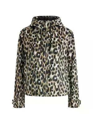 Fusalp Kasima Leopard Print Hooded Jacket - Neutrals