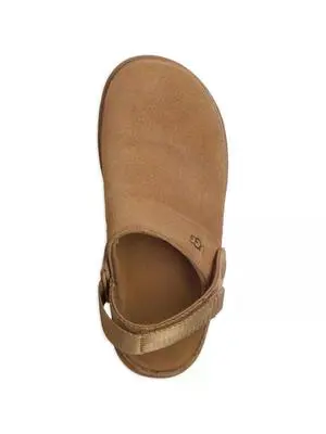 UGG Goldenstar Suede Clogs - Brown