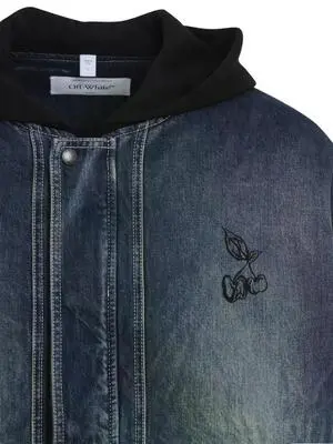 Off-White Hooded Denim Jacket