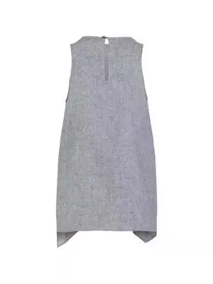 Peserico Sleeveless Keyhole Blouse