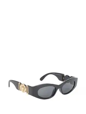 Versace Oval-frame Sunglasses - Black