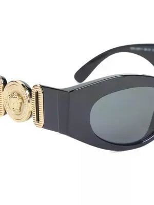 Versace Oval-frame Sunglasses - Black