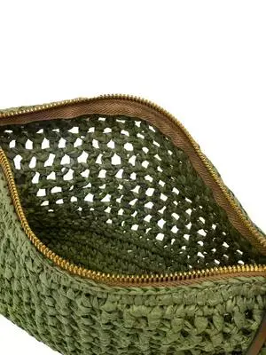 GIANNI CHIARINI Nefeli Crochet Zip Pouch Bag