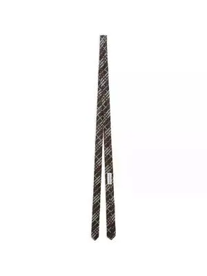 Burberry Check Skinny Silk Tie