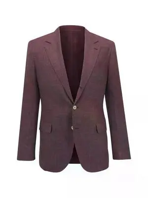 Brunello Cucinelli Plaid Notched Jacket