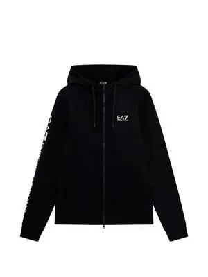 EA7 Logo Zip-up Hoodie
