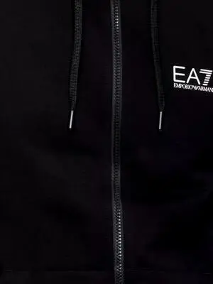 EA7 Logo Zip-up Hoodie