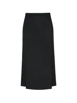 THE ROW High-waisted Midi Skirt