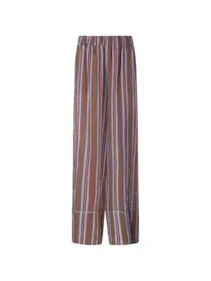 MR.MRS SHIRT Striped Trousers - Neutrals