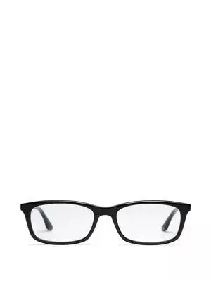PETER AND MAY Rectangle Frame Glasses - Black