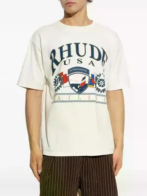 Rhude Graphic-print T-shirt - Neutrals