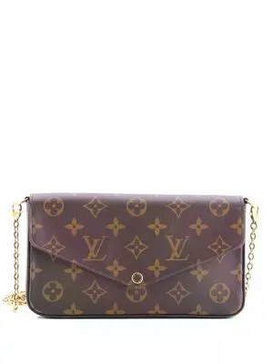 LOUIS VUITTON Felicie Pochette Monogram Canvas - Brown