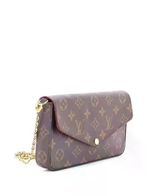 LOUIS VUITTON Felicie Pochette Monogram Canvas - Brown