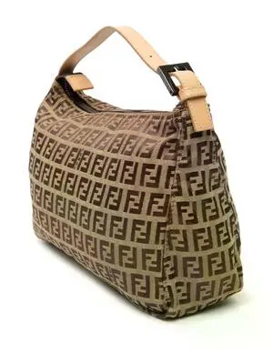 Fendi 2000-2010 Zucchino Canvas Baguette