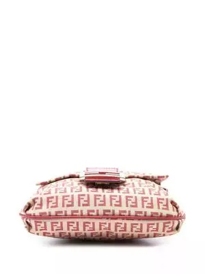 Fendi 2000-2010 Zucchino Canvas Flap Crossbody Bag