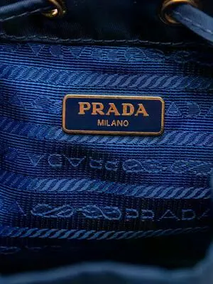 Prada Re-nylon Drawstring Pouch - Blue