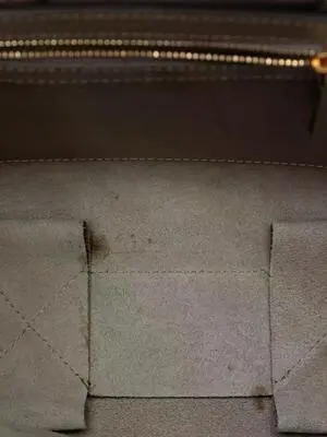 Celine 2019 Small Grained Calfskin Vertical Cabas Satchel - Brown