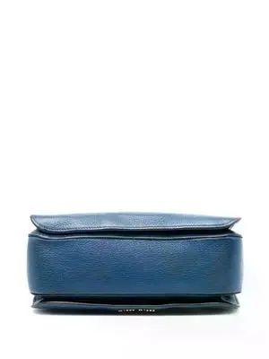 Miu Miu 2010-2026 Goatskin Madras Satchel - Blue