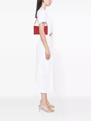 Prada Saffiano Leather Shoulder Bag - Red
