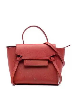 Celine 2018 Nano Grained Calfskin Belt Bag - Red
