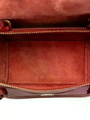 Celine 2018 Nano Grained Calfskin Belt Bag - Red