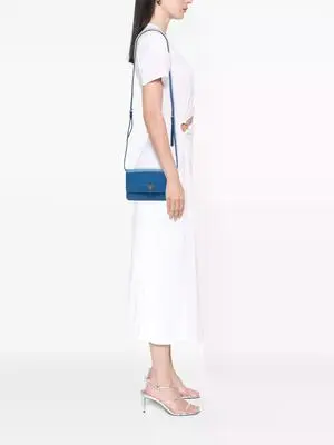 Prada Saffiano Leather Wallet On Strap Crossbody Bag
