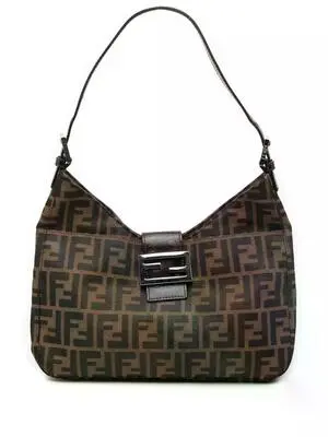 Fendi 2000-2010 Zucca Canvas Shoulder Bag