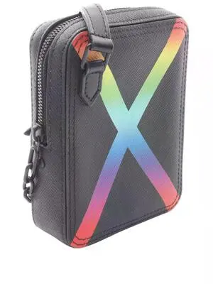 LOUIS VUITTON 2017 Taiga Rainbow Danube Crossbody Bag