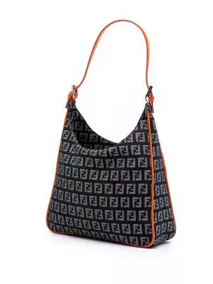 Fendi 2000-2010 Zucchino Canvas Shoulder Bag