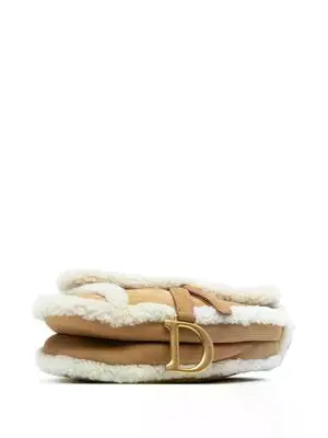 Dior 2020 Shearling Saddle Bag